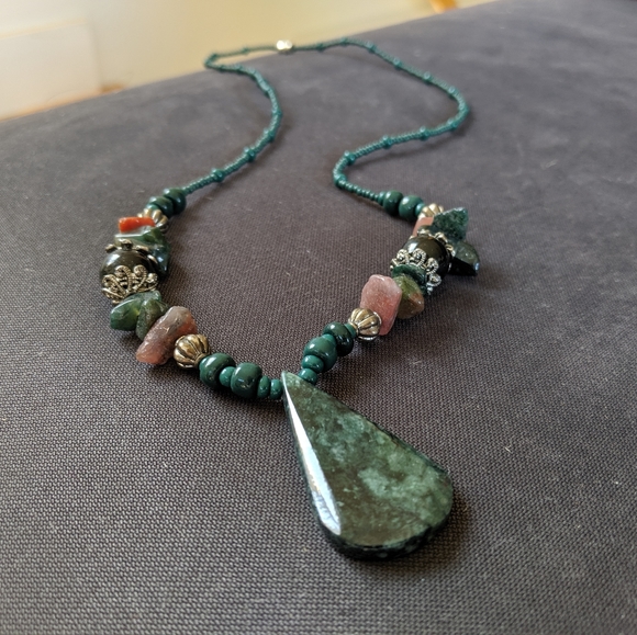 Jewelry | Beautiful Jade Pendant On Necklace Belize | Poshmark
